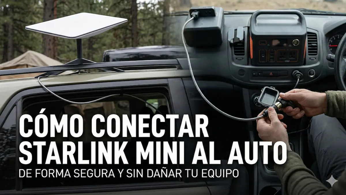 Cómo conectar Starlink Mini al auto de forma segura 2026